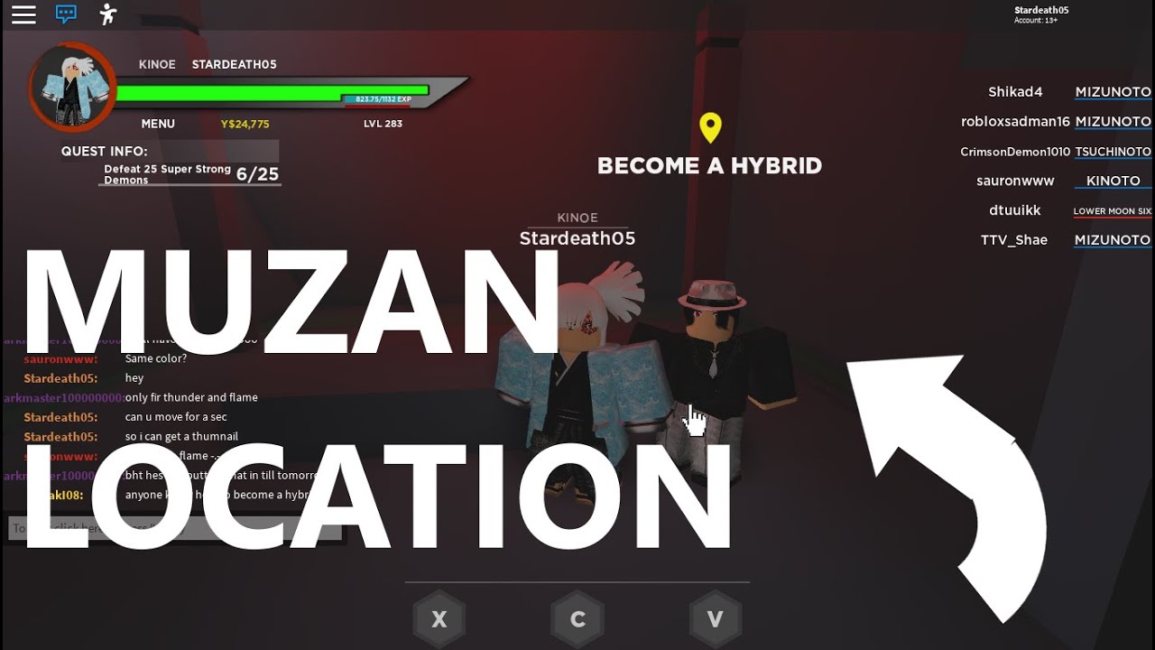 Ro Slayers | Muzan Location! (Hybrid) - YouTube