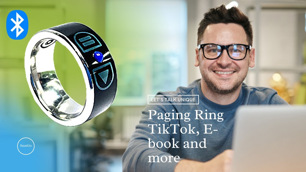 Bluetooth Paging Ring for Social Media, E-Book and more - YouTube