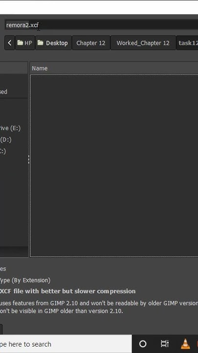 Save image as GIMP Extension .xcf #shorts #gimp - YouTube