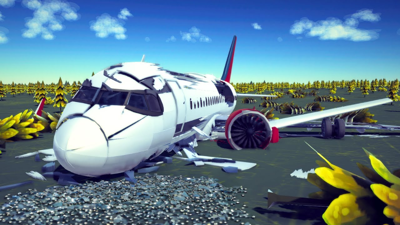 Real Life Plane Crashes | Besiege - YouTube