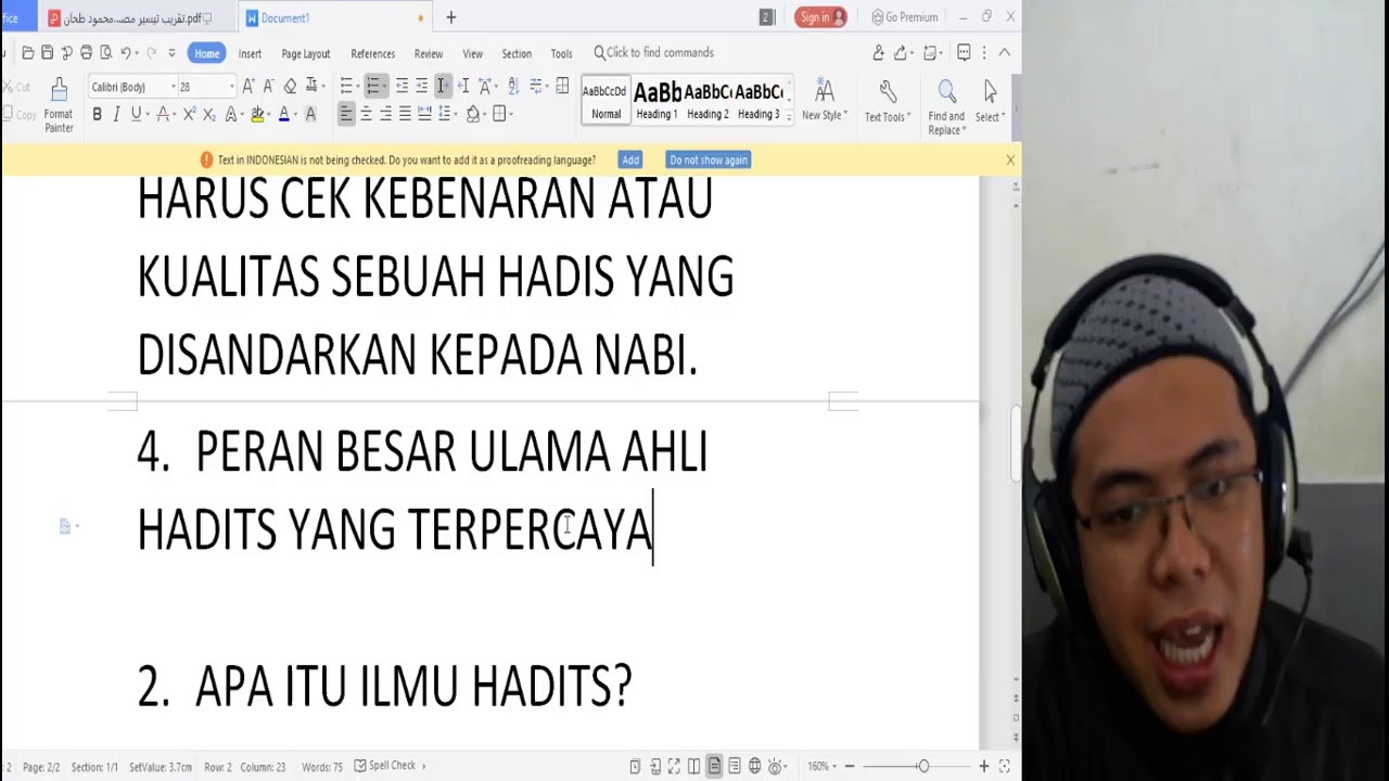 11 B (MUSTHALAHUL HADITS) - SENIN, 20 JULI 2020 - YouTube