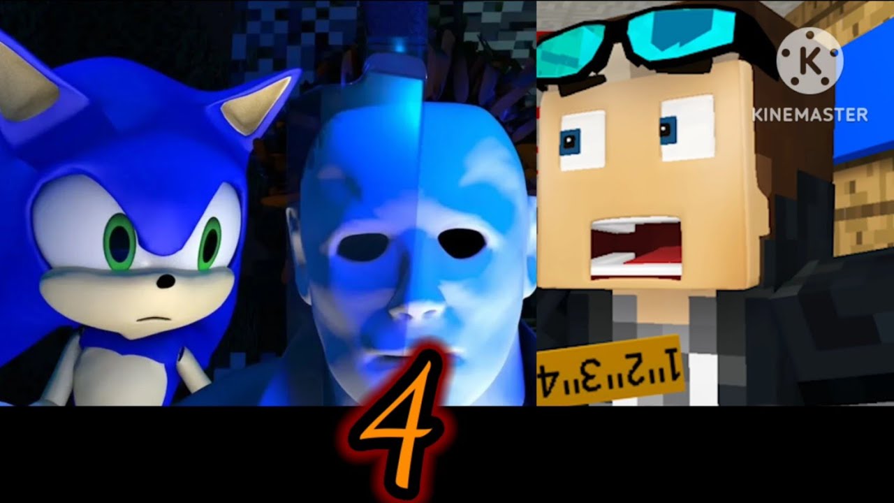 STEVE SONIC AND BALDI VS HALLOWEEN MICHAEL MYERS 4 part 1/? *fanmade ...