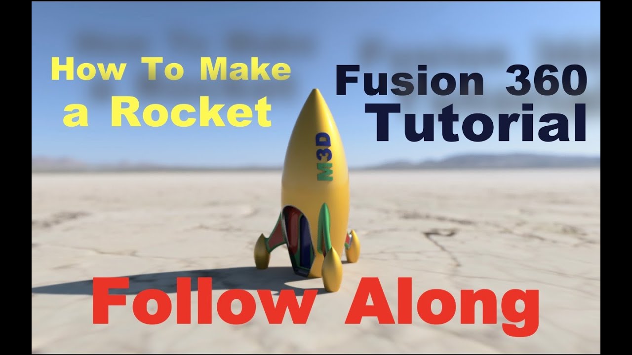 FUSION 360 TUTORIAL How to make a rocket? How to use Loft? Offset Plane ...
