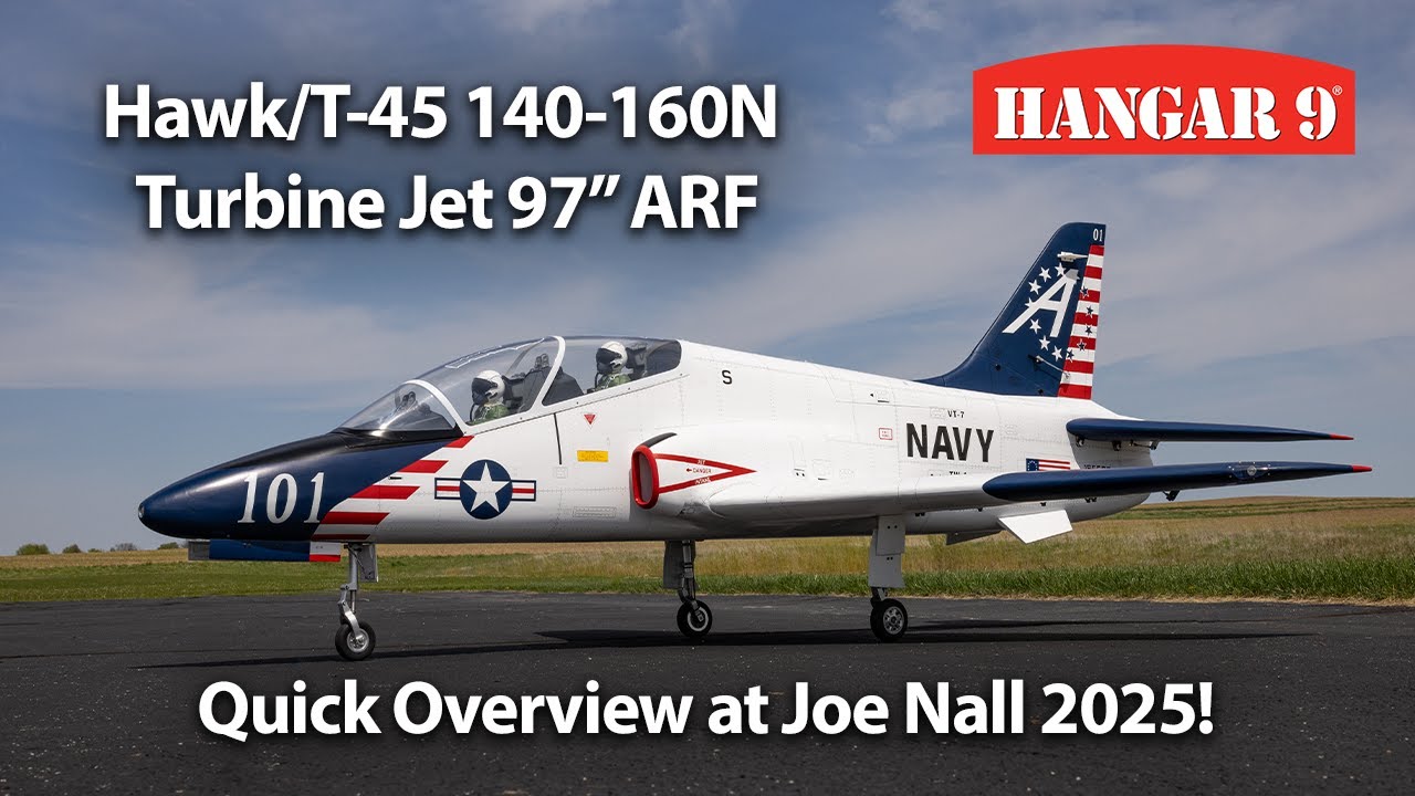 Hangar 9 Hawk/T45 140-160N Turbine RC Jet Quick Overview at Joe Nall ...
