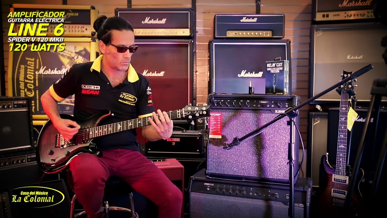 Amplificador LINE 6 SPIDER V 120 MKII - La Colonial - YouTube
