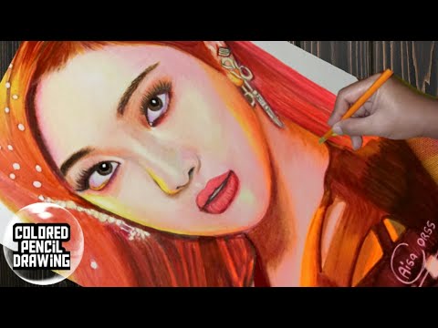 DRAWING AESPA: NINGNING | realistic portrait with colored pencil - YouTube