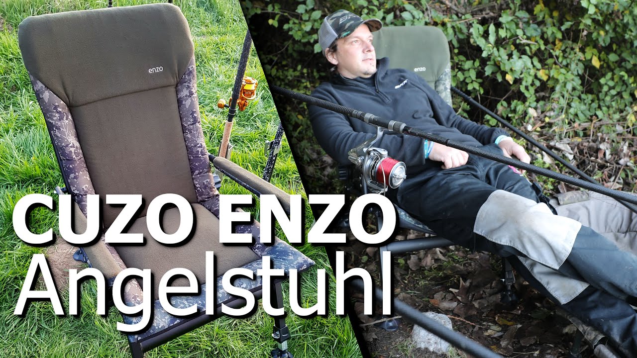 Bequemer STUHL zum ANGELN & CAMPING | Erholung pur Dank dem CUZO ENZO ...