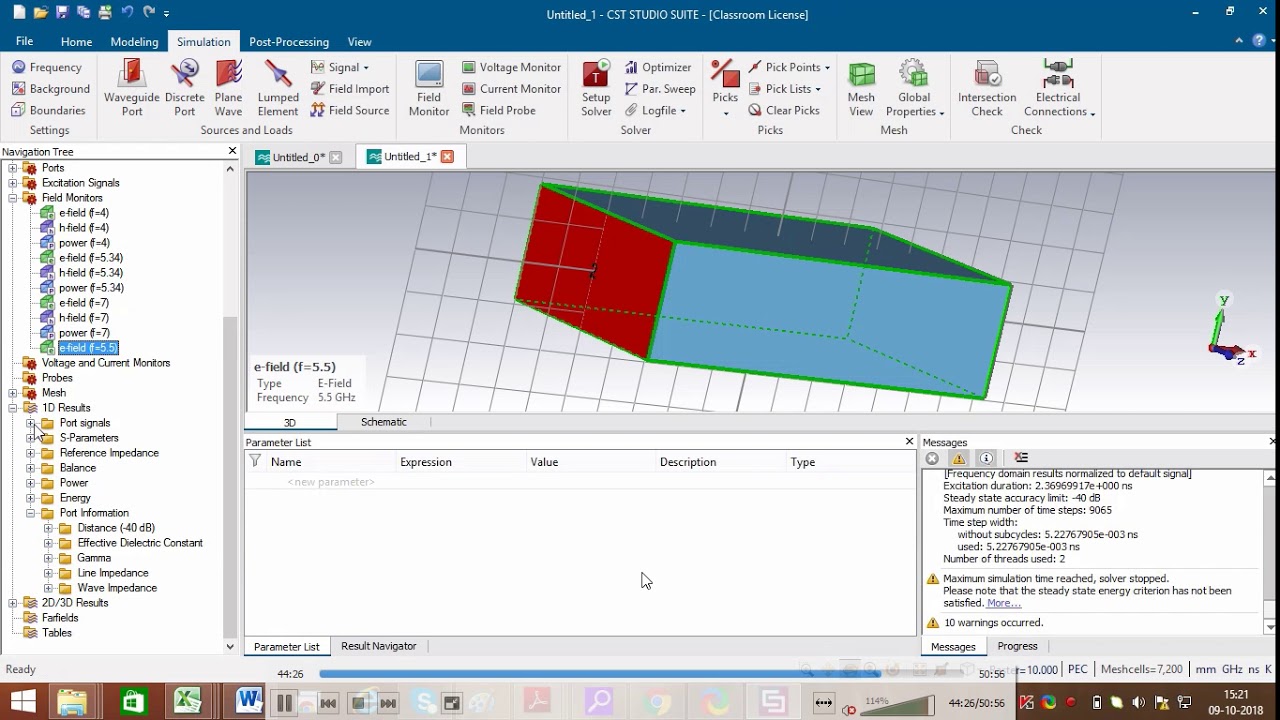 Waveguide Simulation In CST YouTube