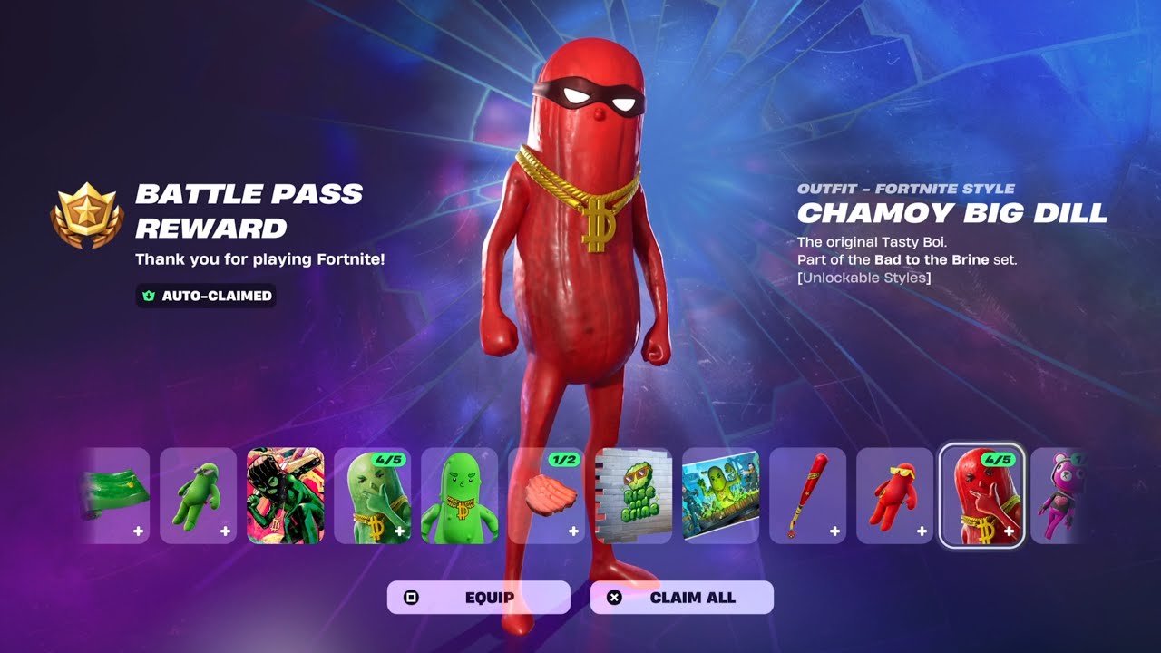 HOW TO GET CHAMOY BIG DILL SKIN IN FORTNITE! - YouTube