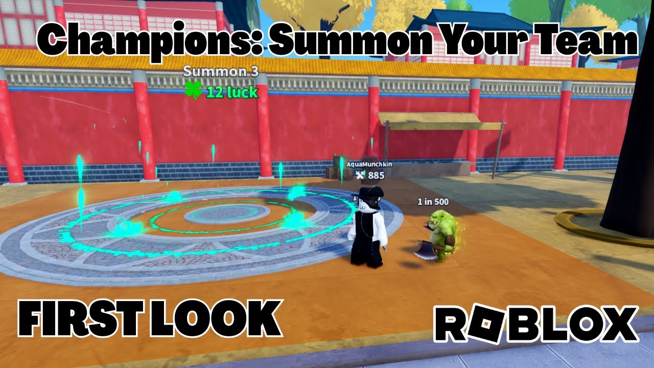 Champions: Summon Your Team Roblox First Look (Chill And Simple Game ...