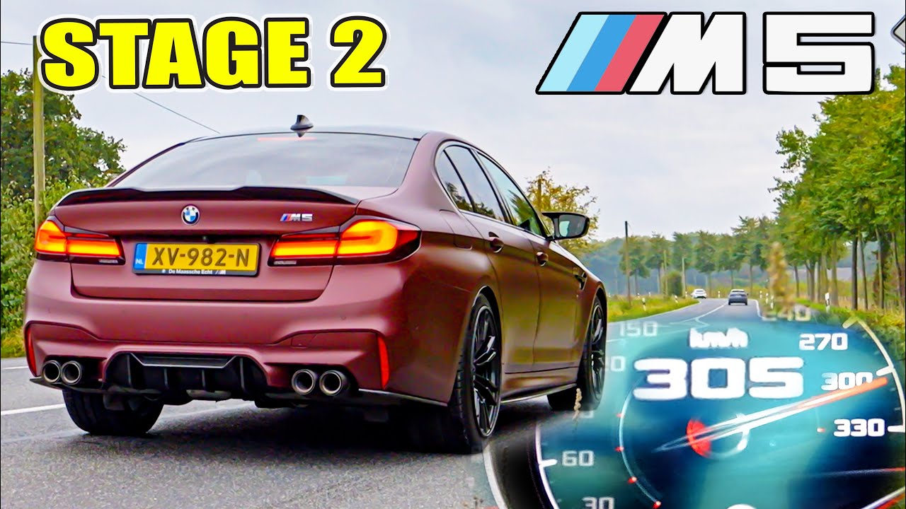BMW M5 F90 STAGE 2 // SOUND 0-100 100-200 & 305KM/H on AUTOBAHN - YouTube
