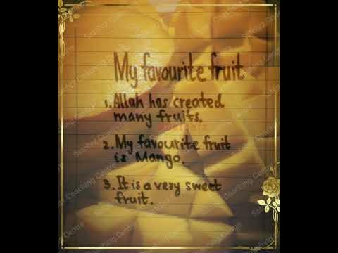 Teacher's Guide | My Favourite Fruit | Creative Writing | 10 Lines ...