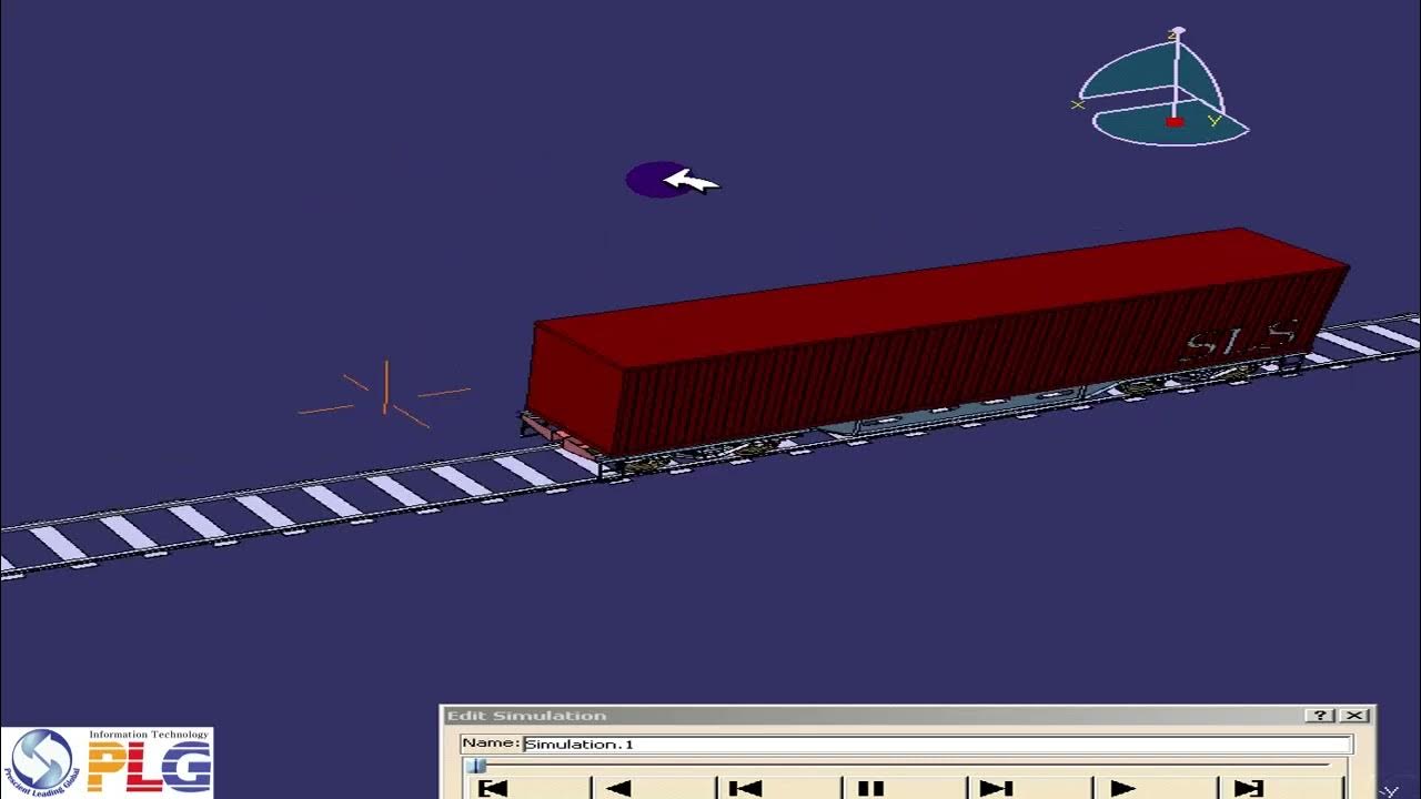 CATIA V5 Project Case Kinematiics (Rail simulatiom) - YouTube