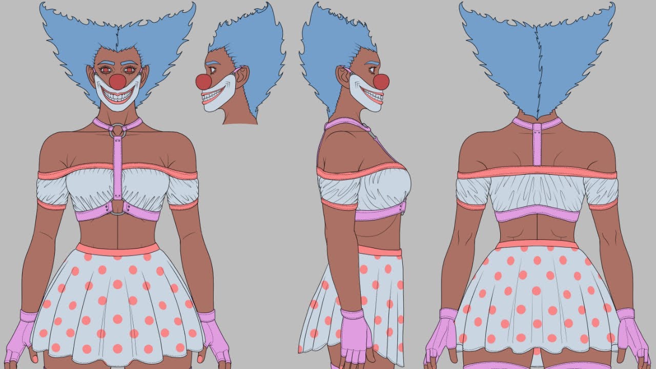 Cupcake Character Reference Sheet Speedpaint [Real Time 8 hrs] - YouTube