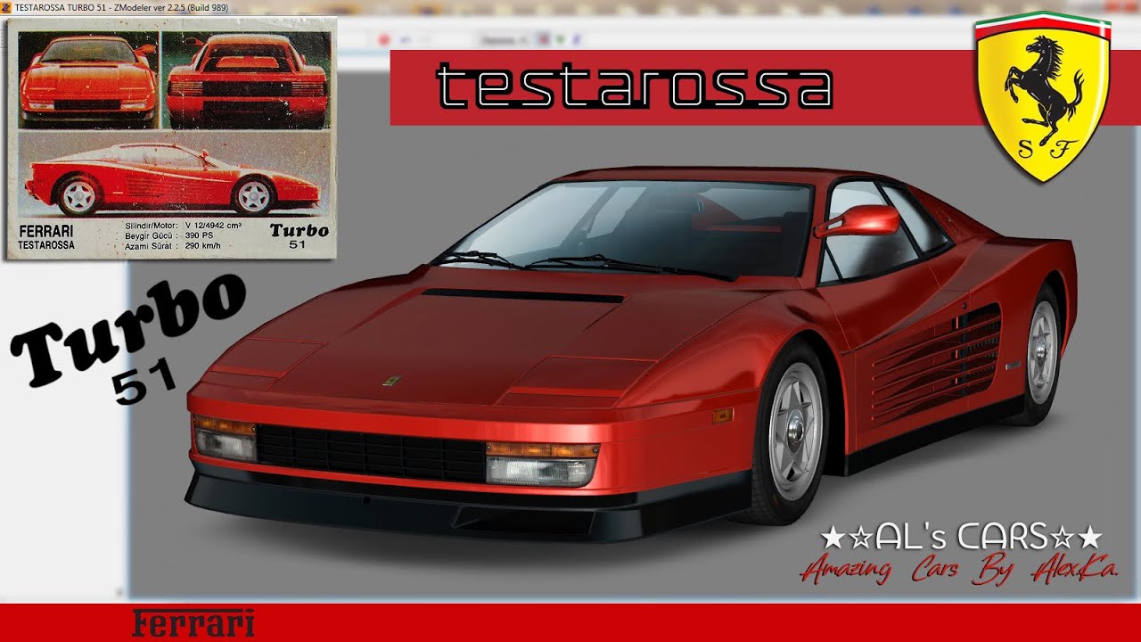 Ferrari Testarossa / Turbo 51 / 3D - Pic comparison - YouTube