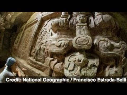 Archaeologists Find Huge Mayan Frieze - YouTube