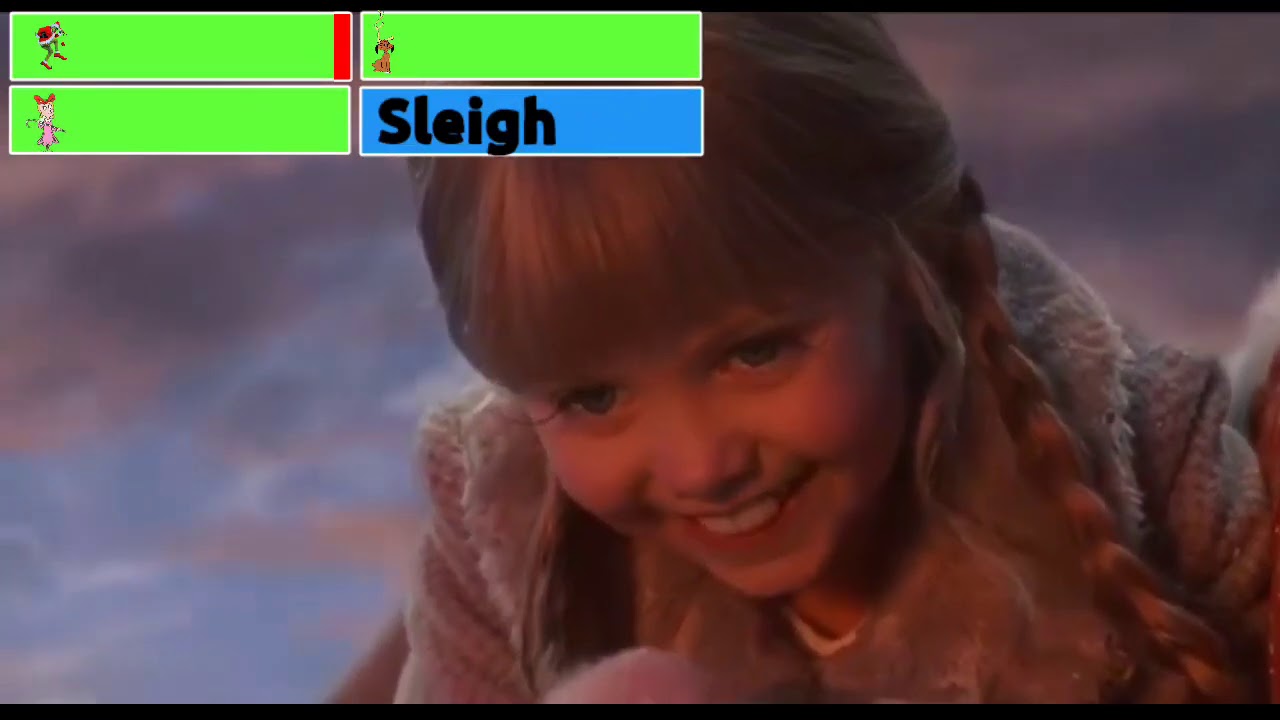 How the Grinch Stole Christmas (2000) Sleigh Ride with healthbars ...