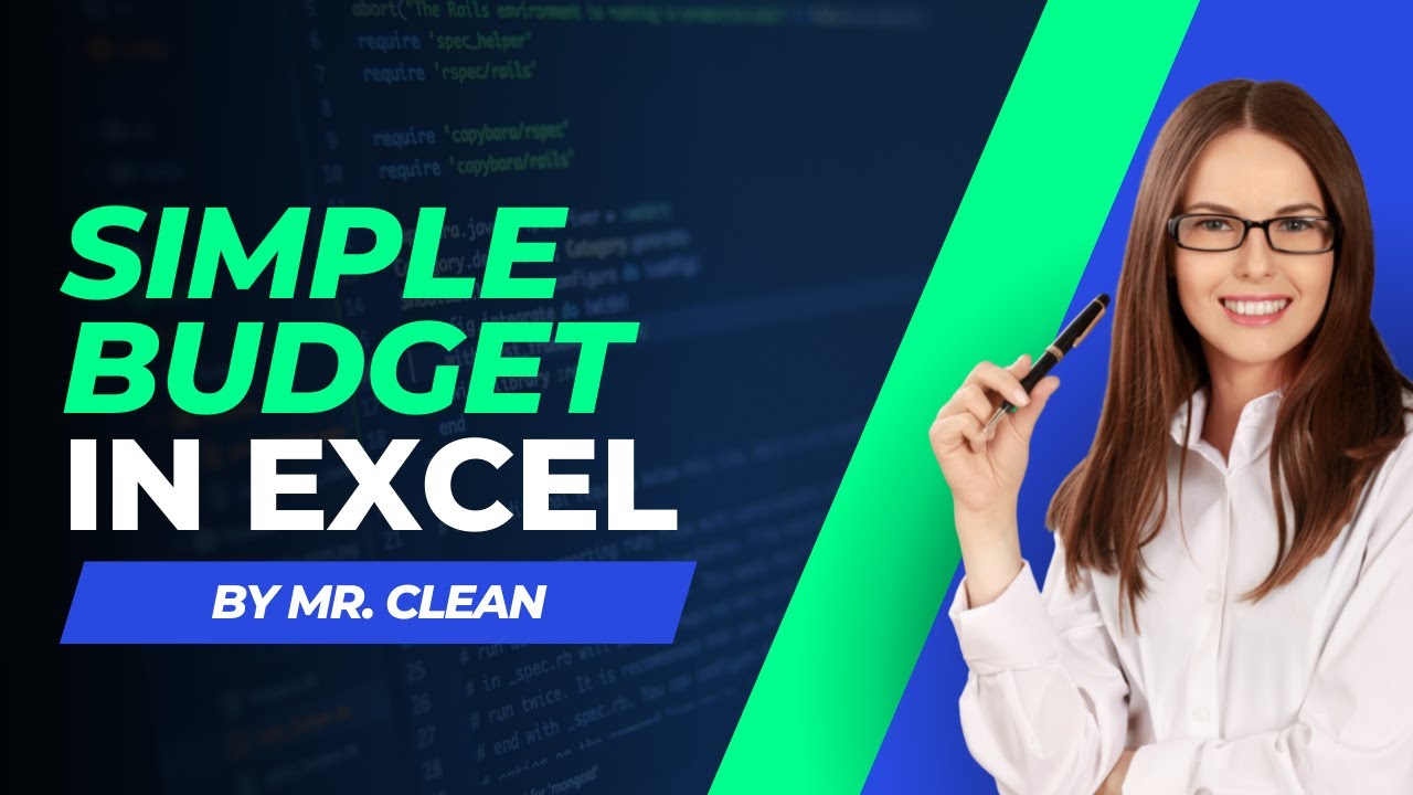 How To Create A Budget In Excel with Some Simple Formulas YouTube How To Create A Budget In Excel with Some Simple Formulas YouTube