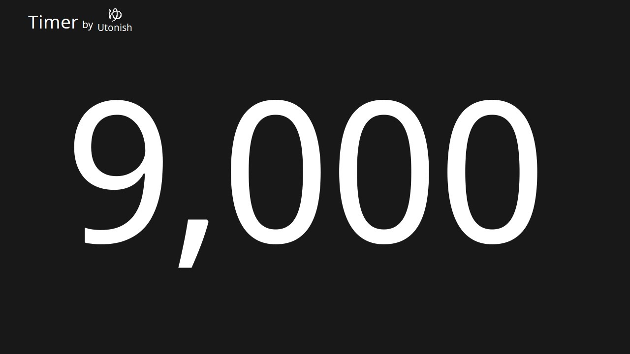 9000 Second Countup Timer - YouTube