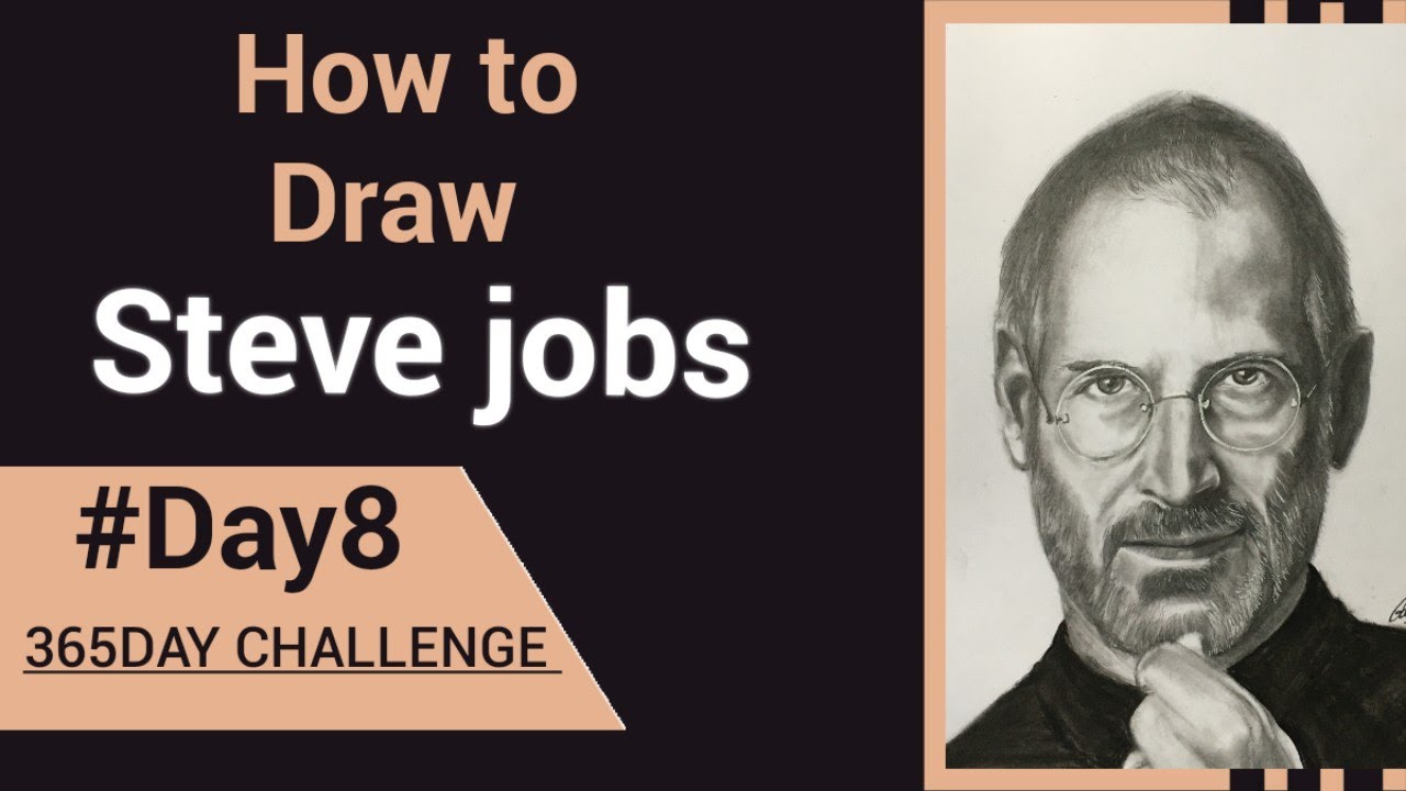 steve jobs portrait sketch | how to draw Steve jobs portrait sketch ...
