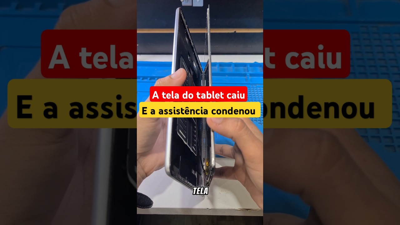 a tela do tablet caiu (descolou kkkd) #shorts #short #apple #iphone11 # ...