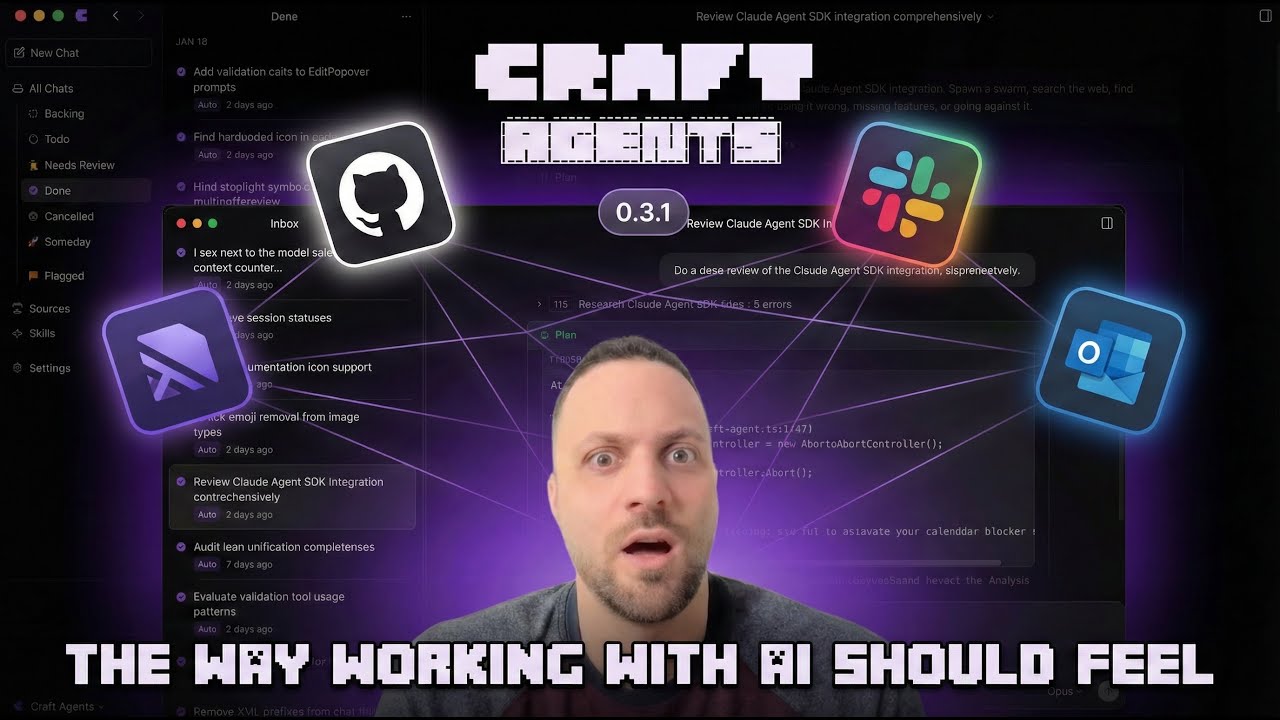 Craft Agents - The way working with AI Agents should feel - YouTube