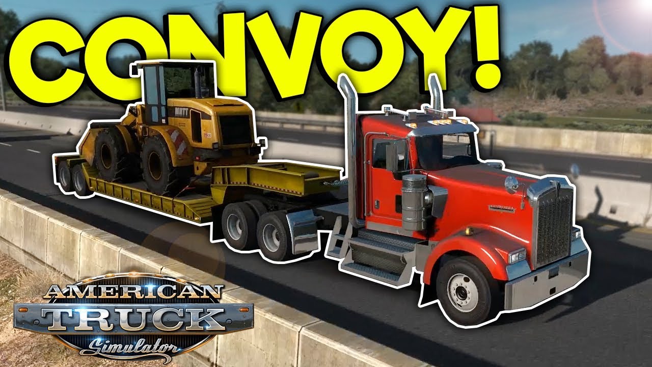 SPYCAKES JOINS THE CONVOY & POLICE CRASH! - American Truck Simulator ...