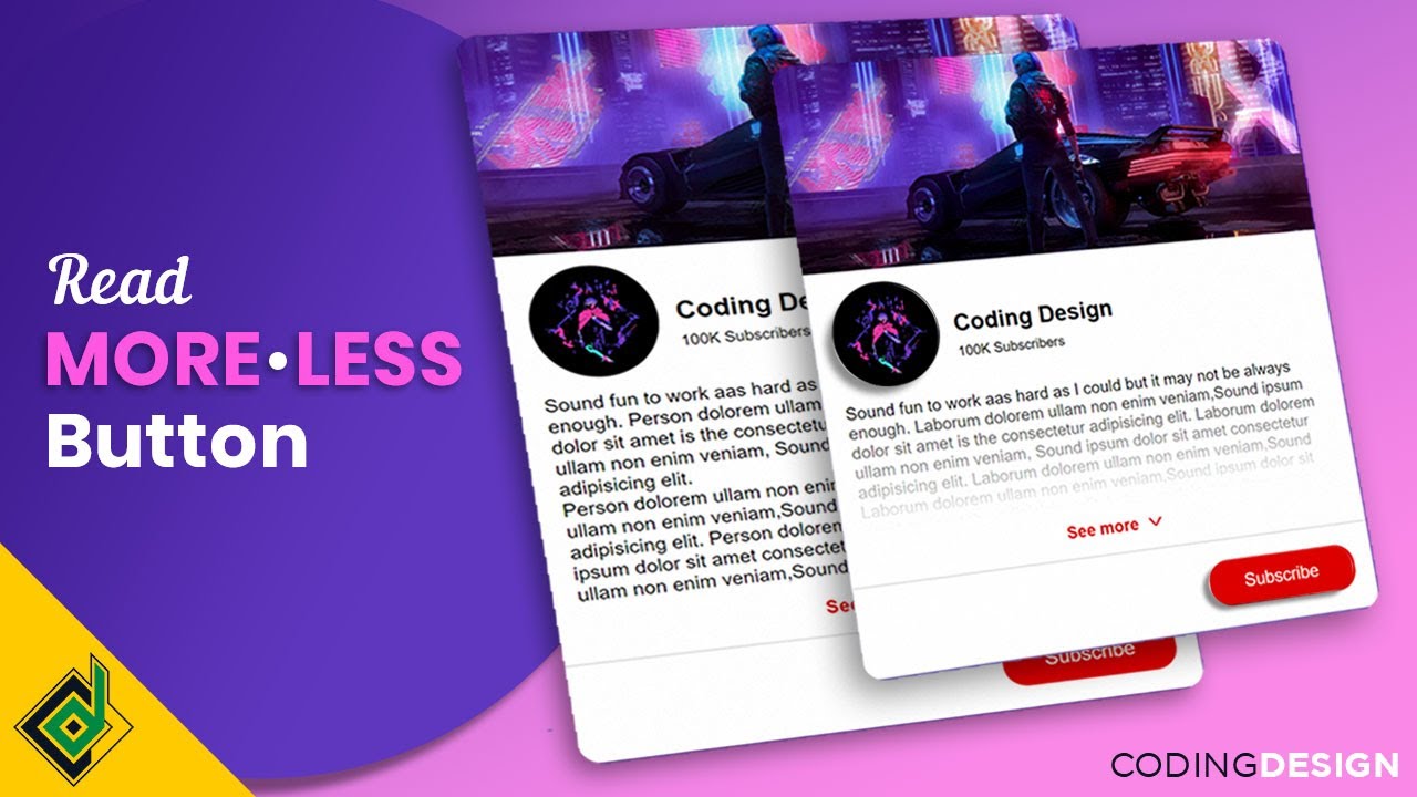 See More See Less Functionality With Fading Text Html Css And Javascript Youtube 8806
