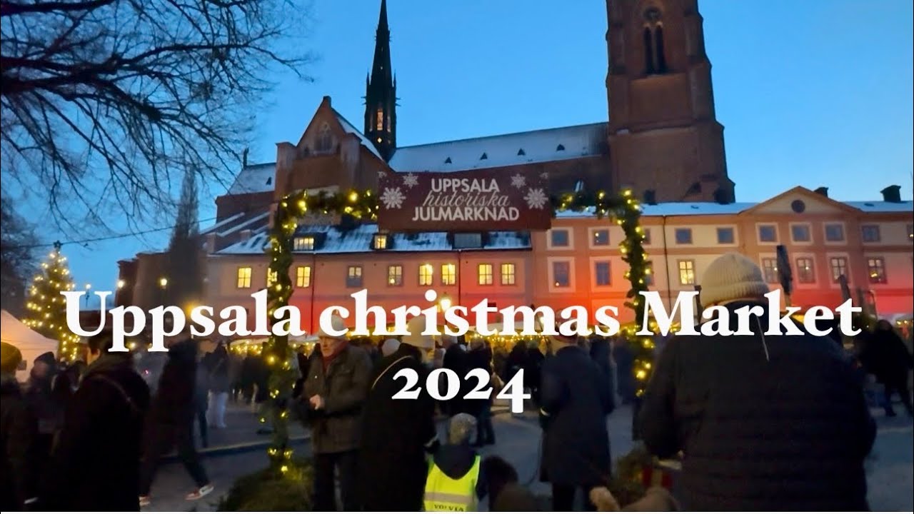 Uppsala christmas Market .(Uppsala historical julmarknad ) mini vlog 🎄🎅 ...