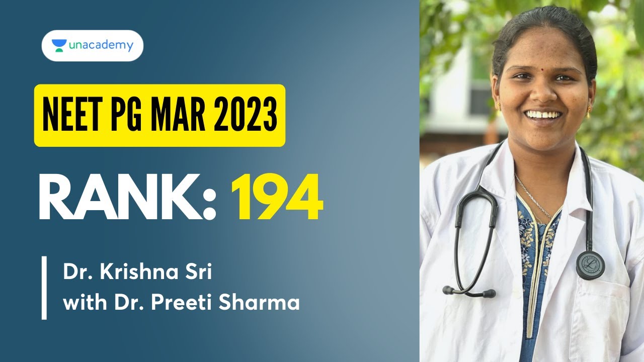 A Unique Strategy to Secure Rank 194 Dr. Krishna Sri with Preeti Sharma ...