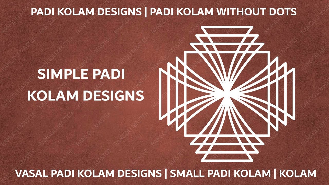 Simple Padi Kolam Designs | Padi Kolam Without Dots | Vasal Padi Kolam ...