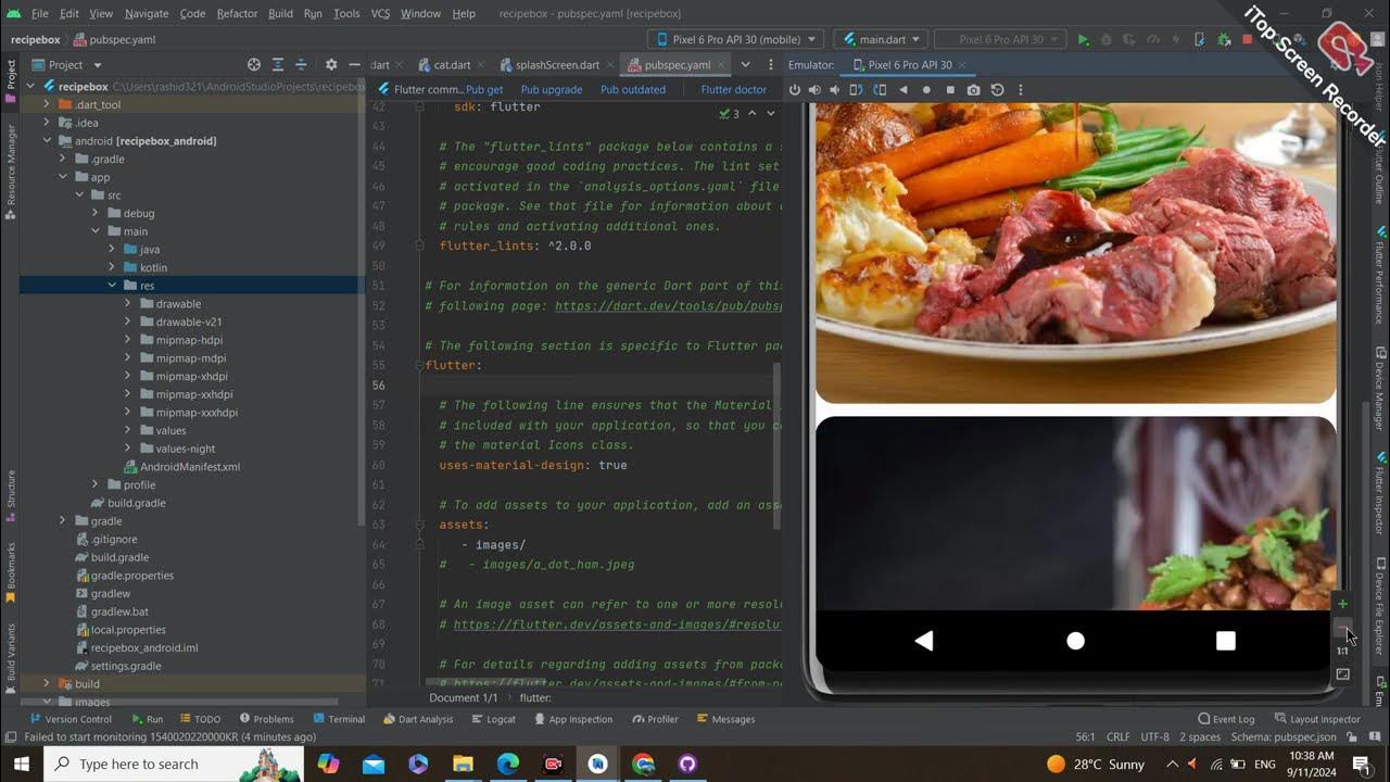Recipe box application in flutter - YouTube