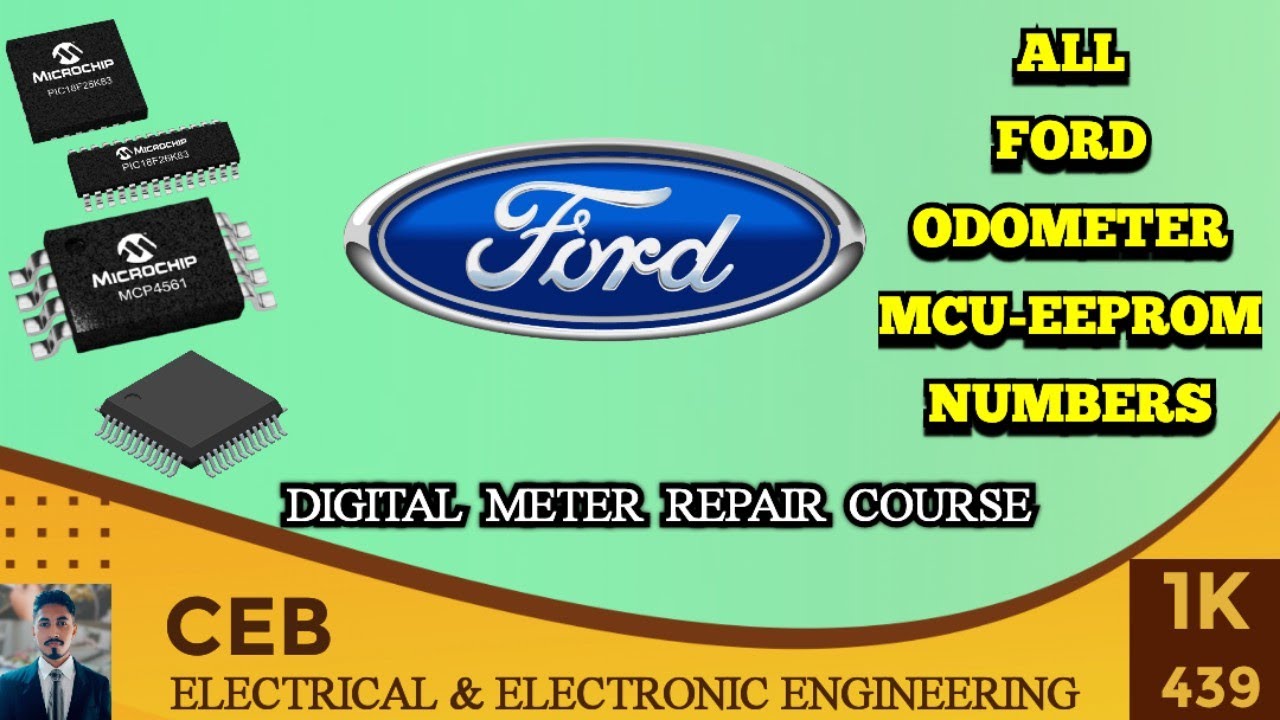 All FORD odometer eeprom & mcu numbers | FORD speed meter repair - YouTube