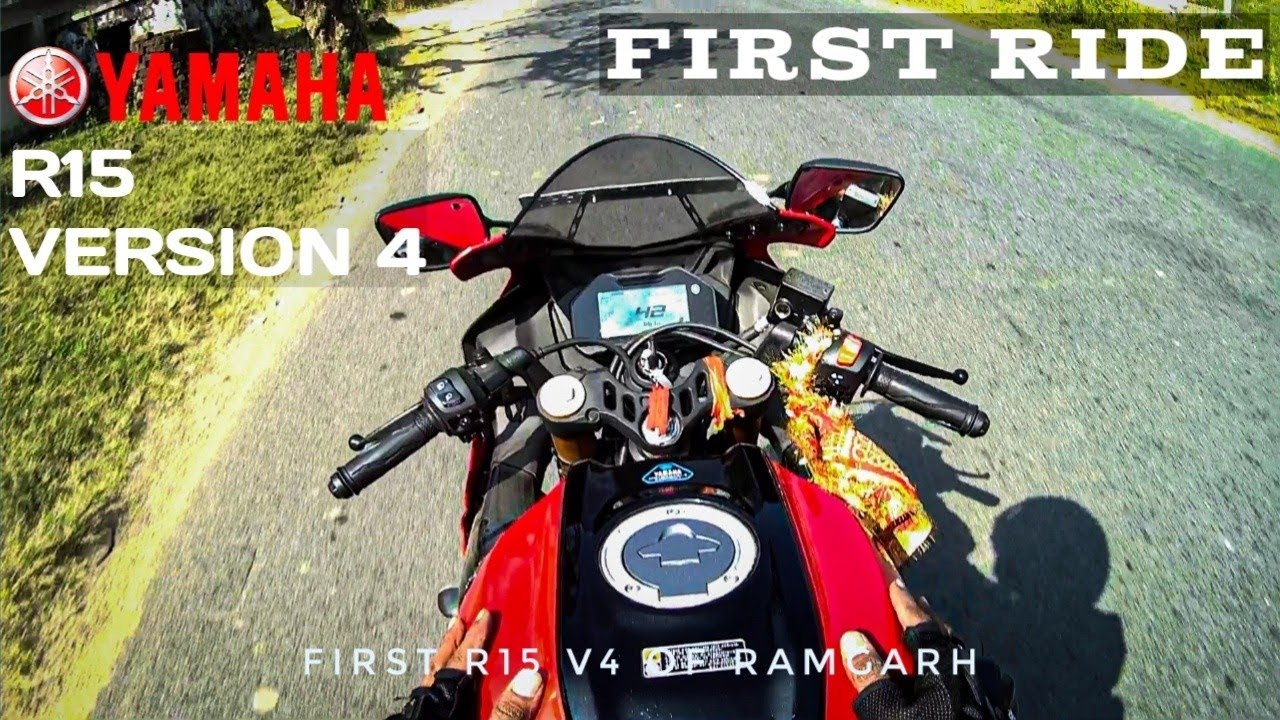 R15 V4 RED COLOR | FIRST RIDE ON YAMAHA R15 VERSION 4 - YouTube