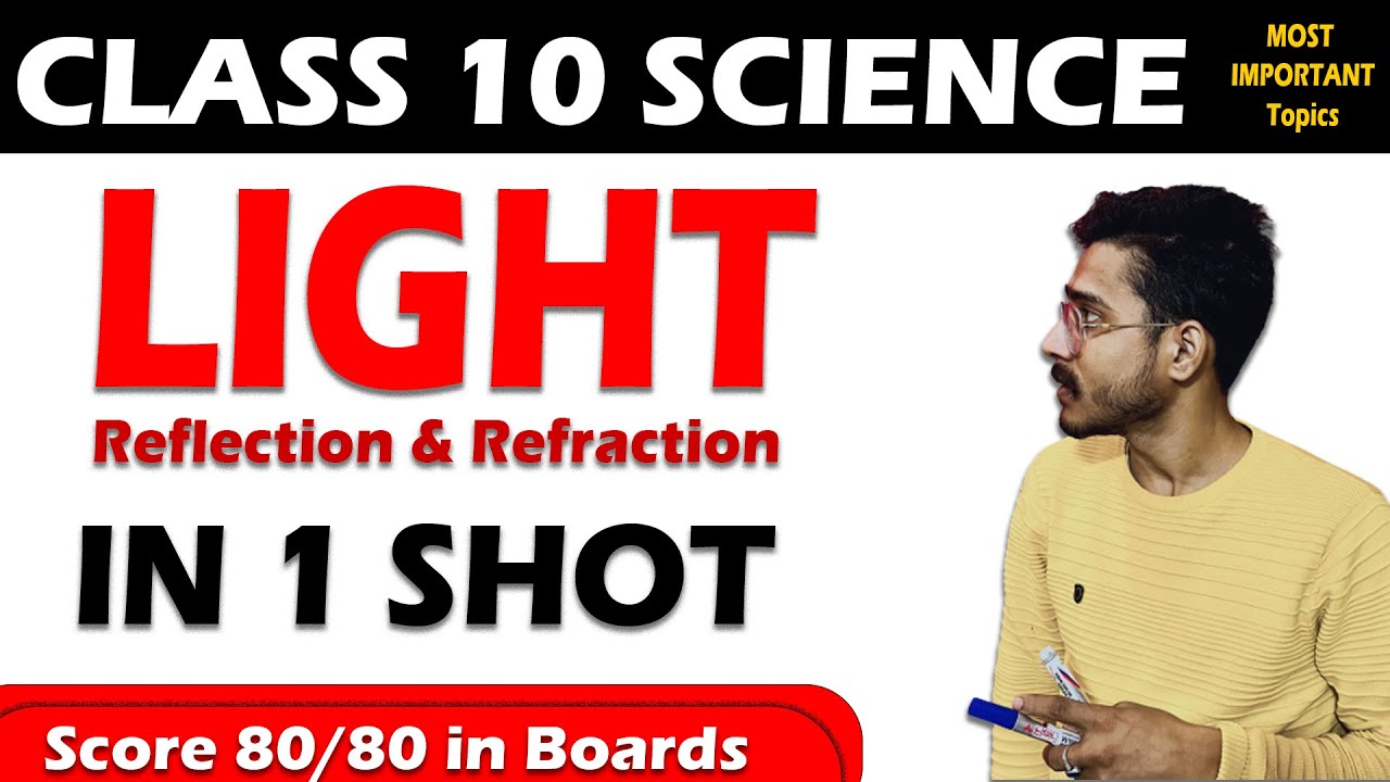 Light Reflection and Refraction Class 10 - One Shot | Light class 10 ...