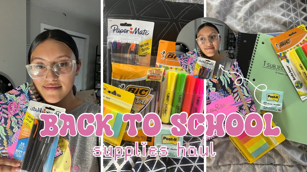 BACK TO SCHOOL SUPPLIES HAUL *back to school shopping haul* - YouTube