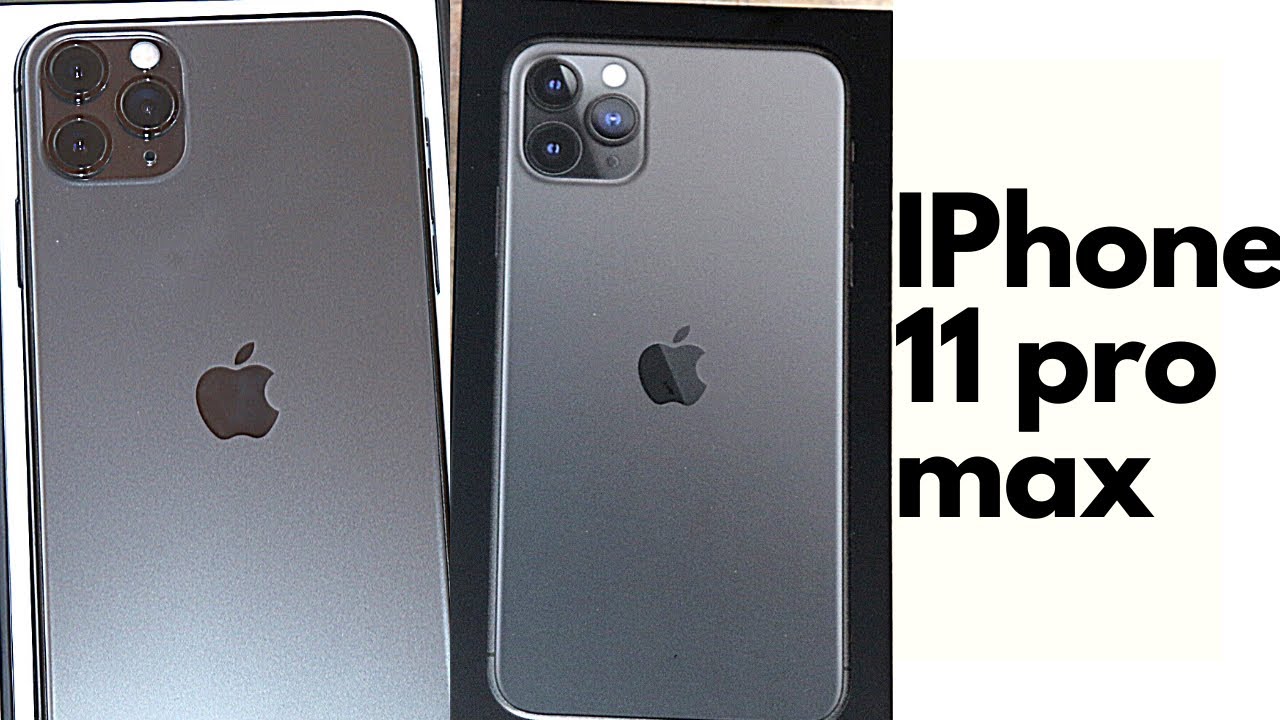 IPhone 11 Pro Max Space Gray Unboxing - YouTube