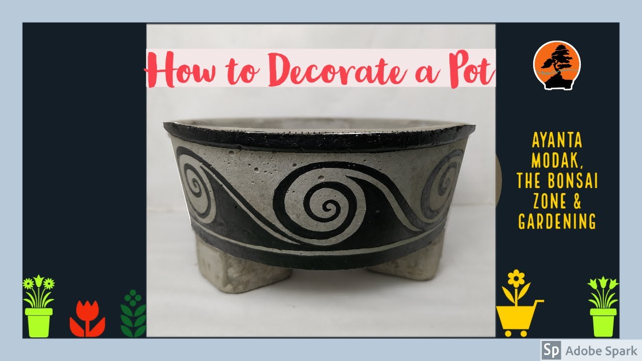How to Design a Pot | Pot Decoration Ideas | Step by Step Tutorial #1 ...