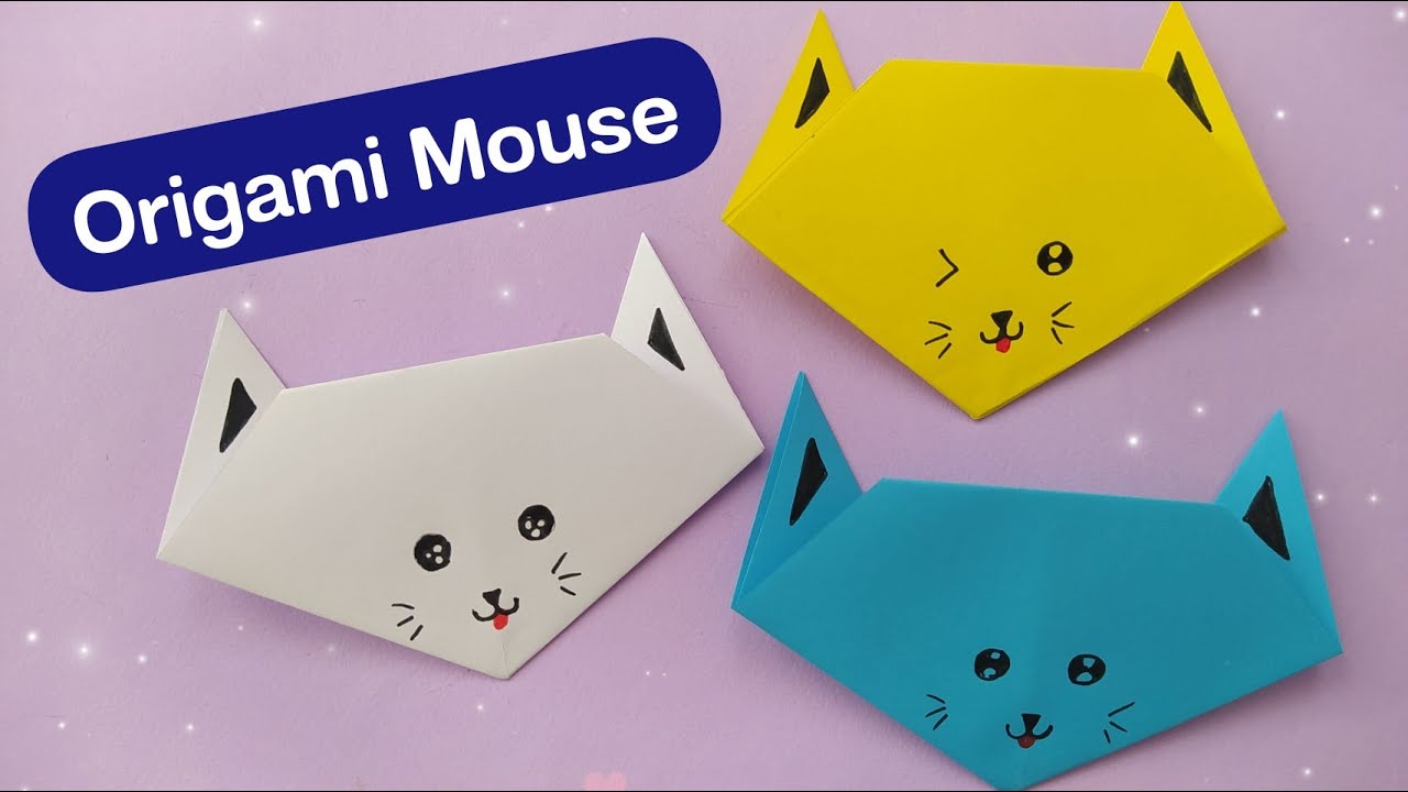 Origami Mouse: How to Make an Origami Mouse Face Step by Step - YouTube