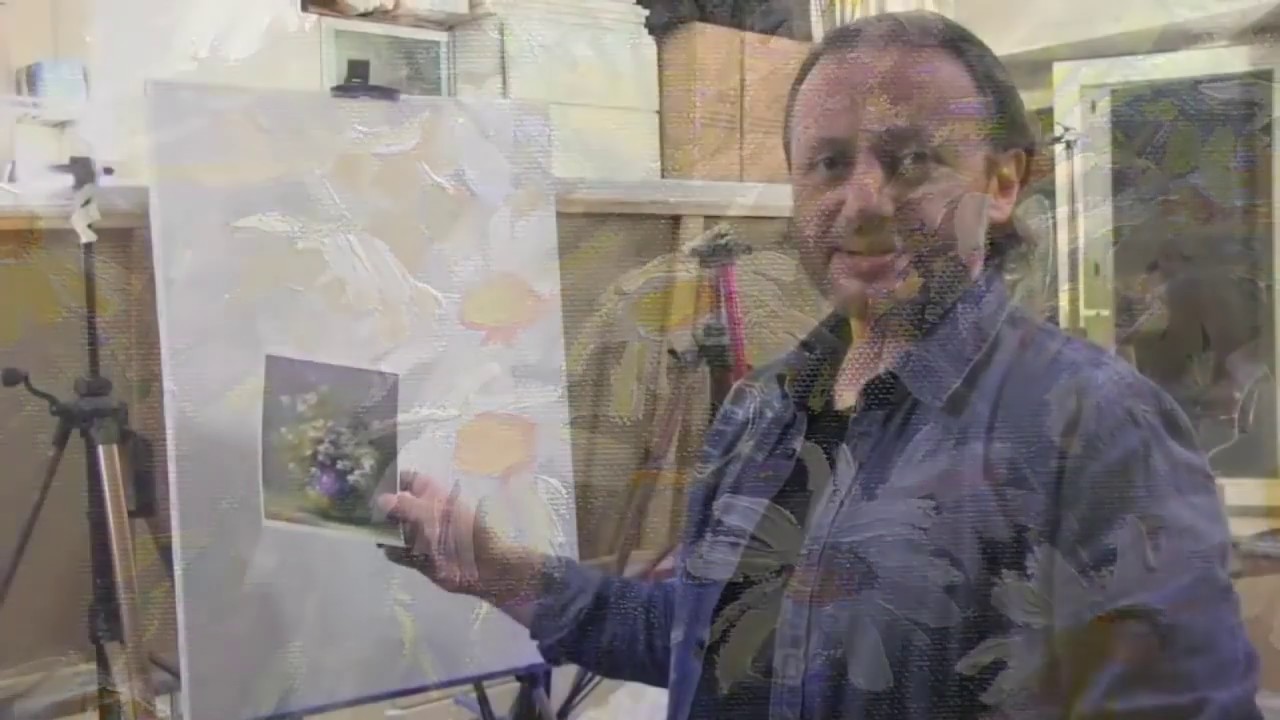 Flowers oil painting show by artist Igor saharov - YouTube
