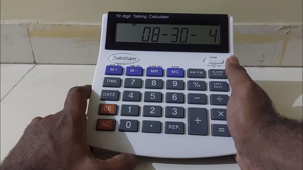 Unboxing and full overview of talking calculator from Saksham - YouTube
