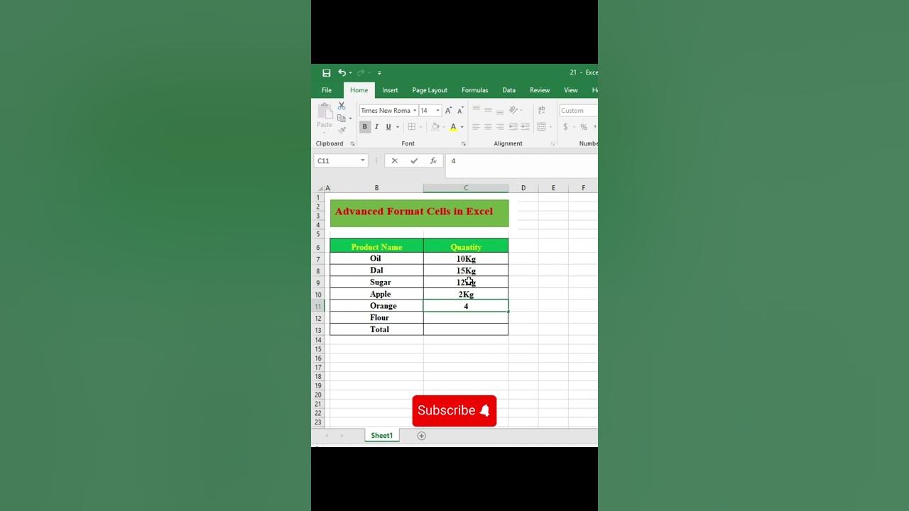 Advanced Format Cells in Excel| Excel Interview Question Tips and Tricks| #viralvideo# ...
