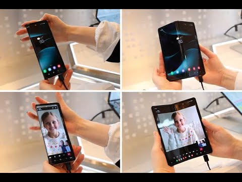 Samsung Display Unveils Prototype with Flex In & Out Folding - YouTube