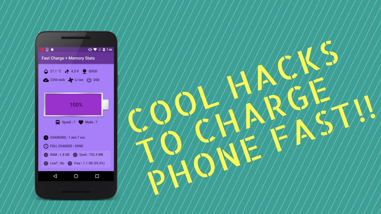 Cool hacks to charge your phone 2x faster with some tricks - YouTube