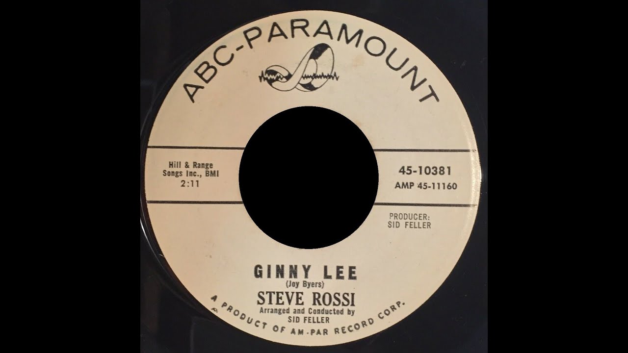 STEVE ROSSI - GINNY LEE - ABC PARAMOUNT DJ - YouTube