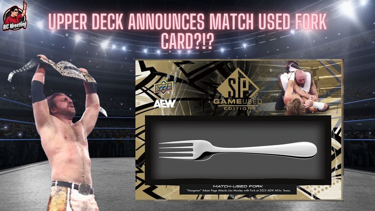 Upper Deck announces Match used Fork card?!? - YouTube