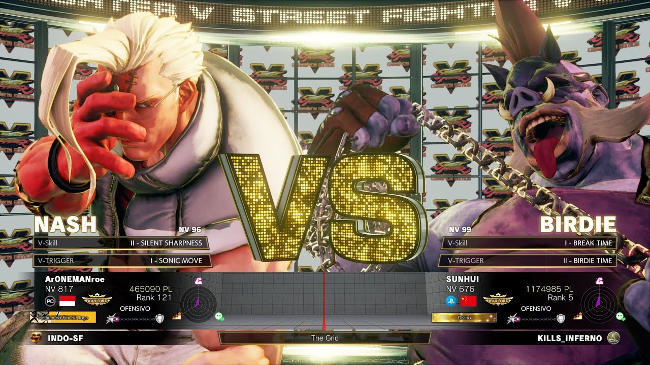 SFV Champion Edition 🔥 ArONEMANroe (NASH) Vs SUNHUI (BIRDIE) 🔥 Online Match's 03-09-2023 - YouTube