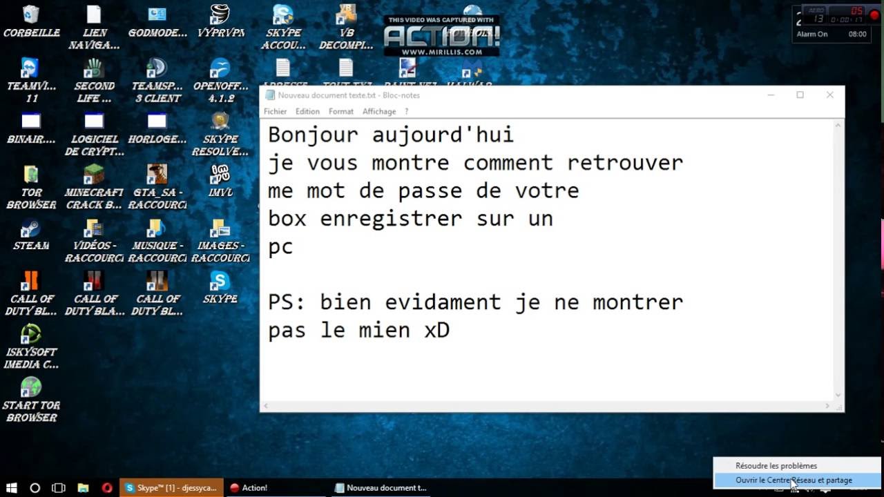 comment trouver le code d'un box via son pc - YouTube