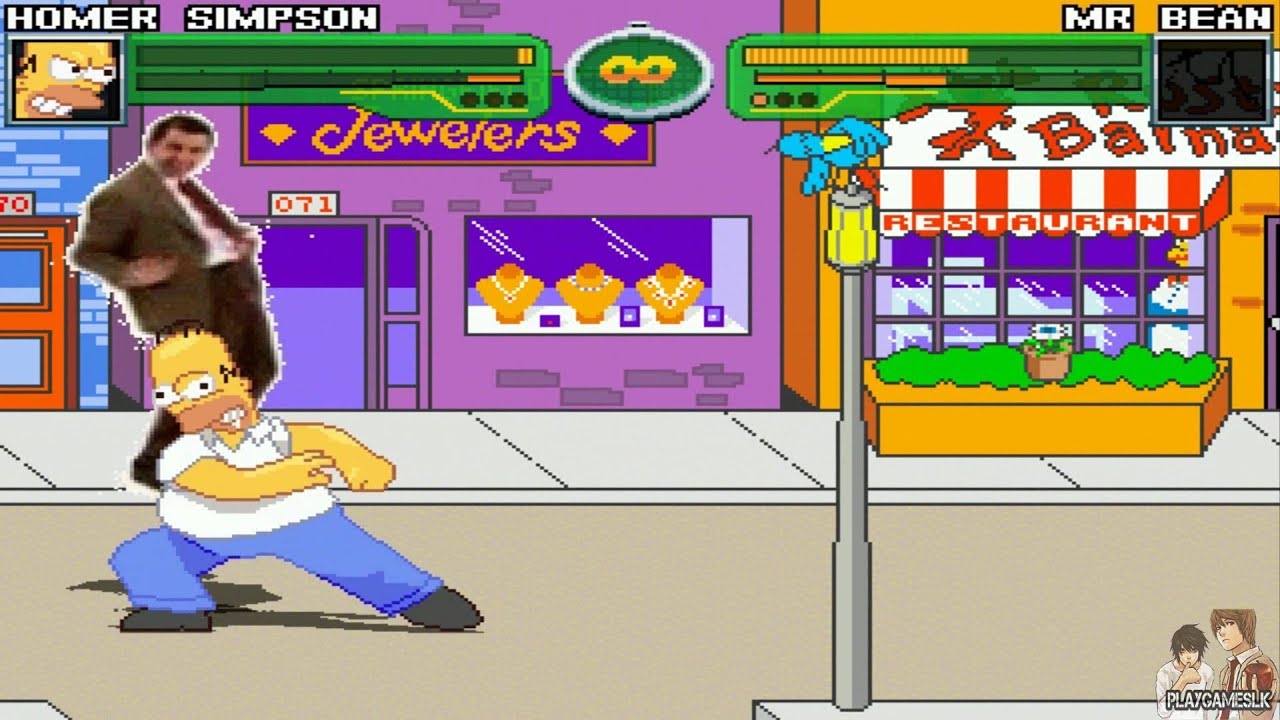 Mugen Battles | Homer Simpson vs Mr. Bean - YouTube