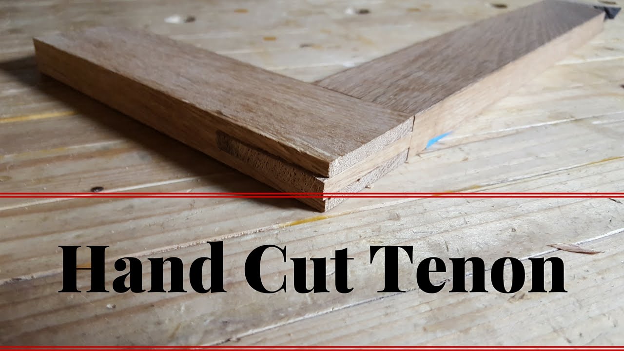 How to Make a Hand Cut Tenon with All Hand Tools - YouTube